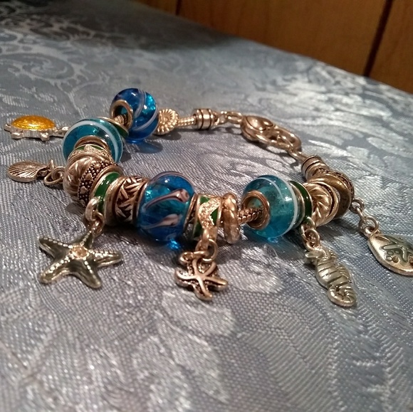 Brighton | Jewelry | Brighton Sail Away Crystal Charm Braclet | Poshmark